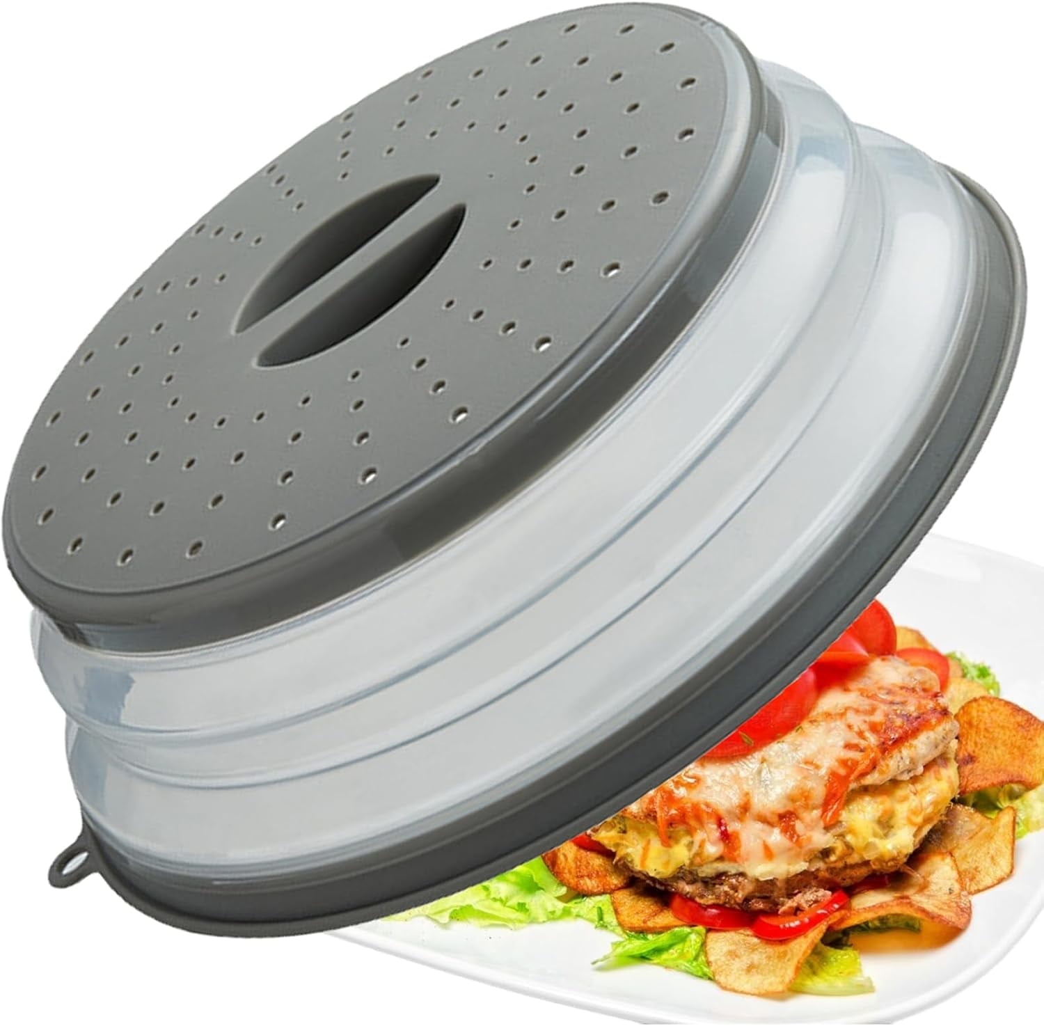 BYXAS Microwave Splatter Cover Vented for Food, Splatter Guard ...