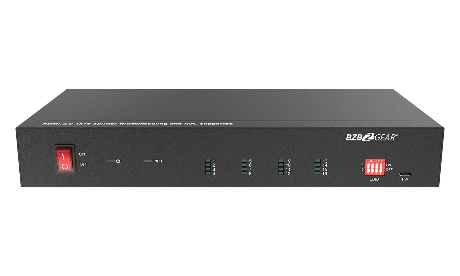 BZBGEAR 1x16 4K UHD HDMI Splitter/Distribution Amplifier with ...
