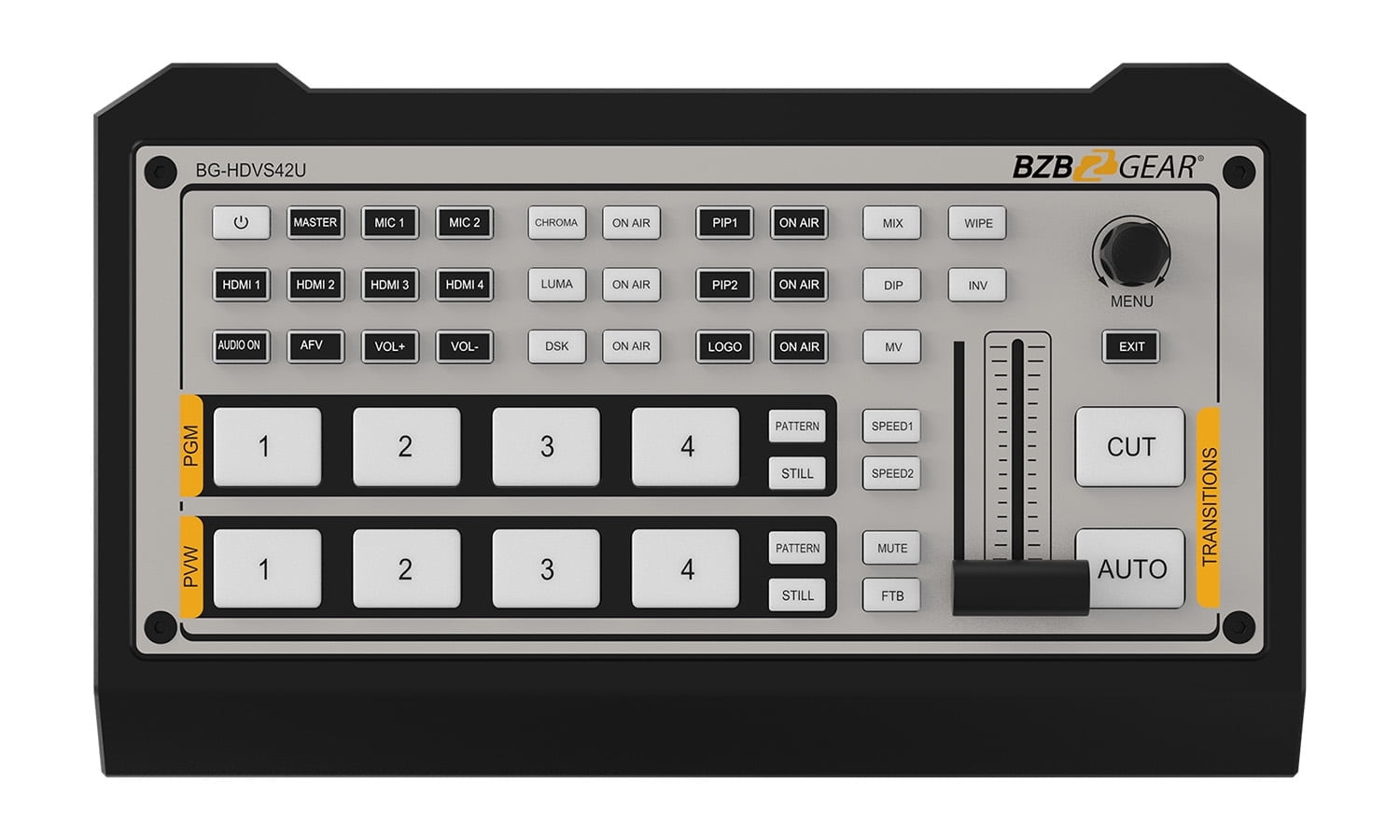 BZBGEAR 4-Channel 1080P FHD HDMI Live Streaming Switcher Mixer with ...