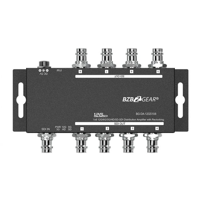 BZBGEAR 4K UHD 12G-SDI 1x8 Splitter/Distribution Amplifier - Walmart.com