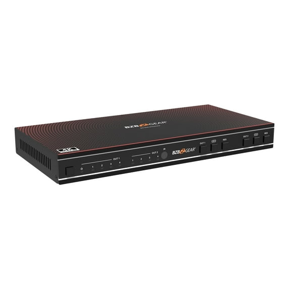 BZBGEAR 4x2 4K UHD HDMI Seamless Switcher/Quad MultiViewer with Audio De-Embedding - Walmart.com