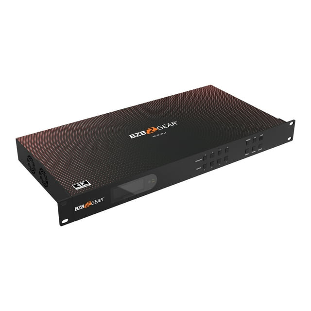 BZBGEAR 4x4 4K UHD Seamless HDMI Matrix Switcher/Video Wall Processor/MultiViewer with Scaler/IR ...