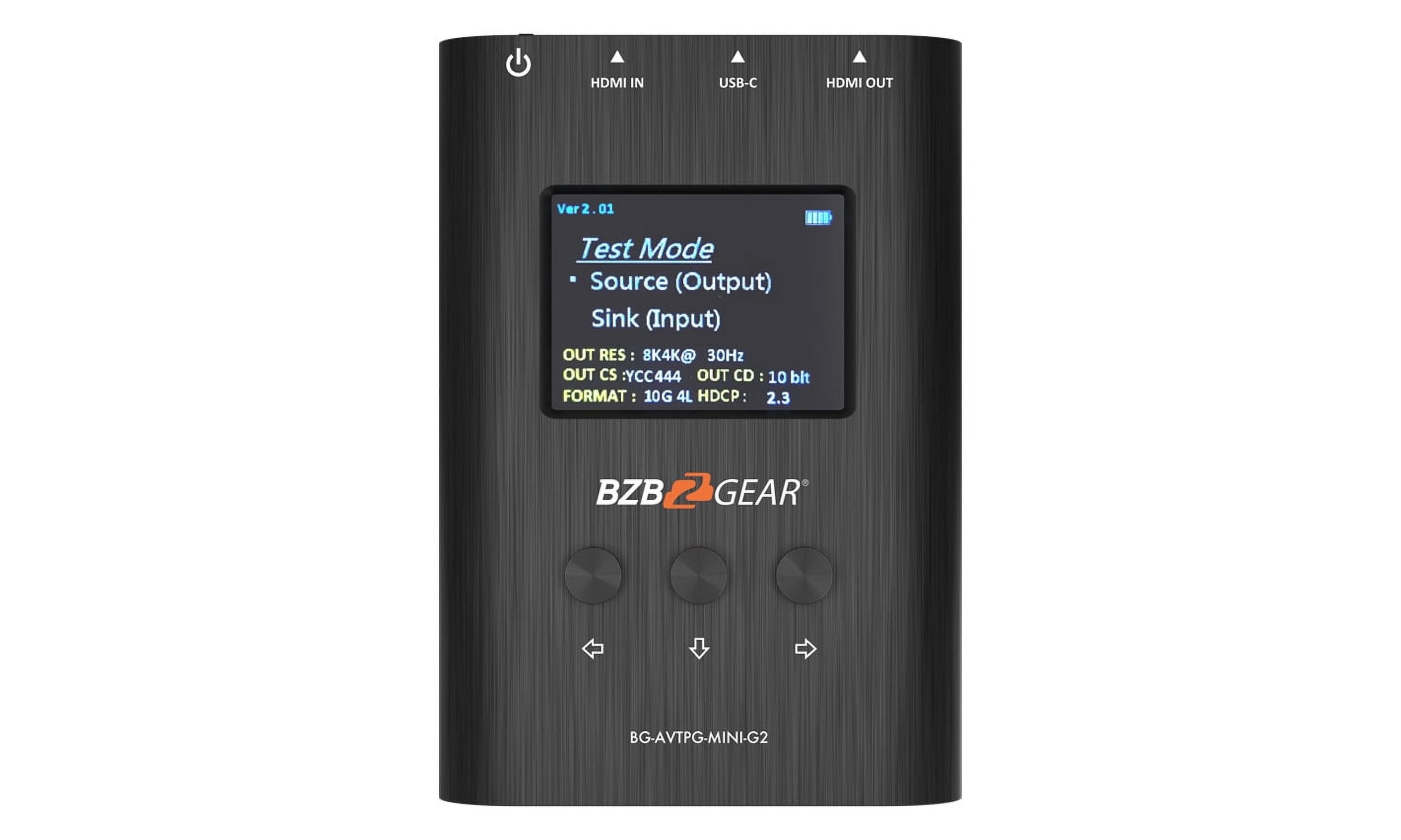 BZBGEAR 8K/4K/1080P HDMI 2.1 48Gpbs Portable Signal Test Generator and ...