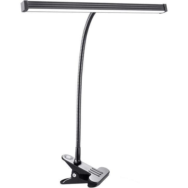 BZBRLZ LED Black Clip-on Flexible Gooseneck Reading Light Desk Lamp ...