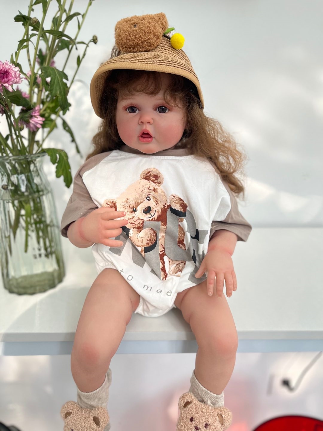 BZDOLL Realistic 60 CM Reborn Baby Girl Doll With 3D-painting Skin and ...