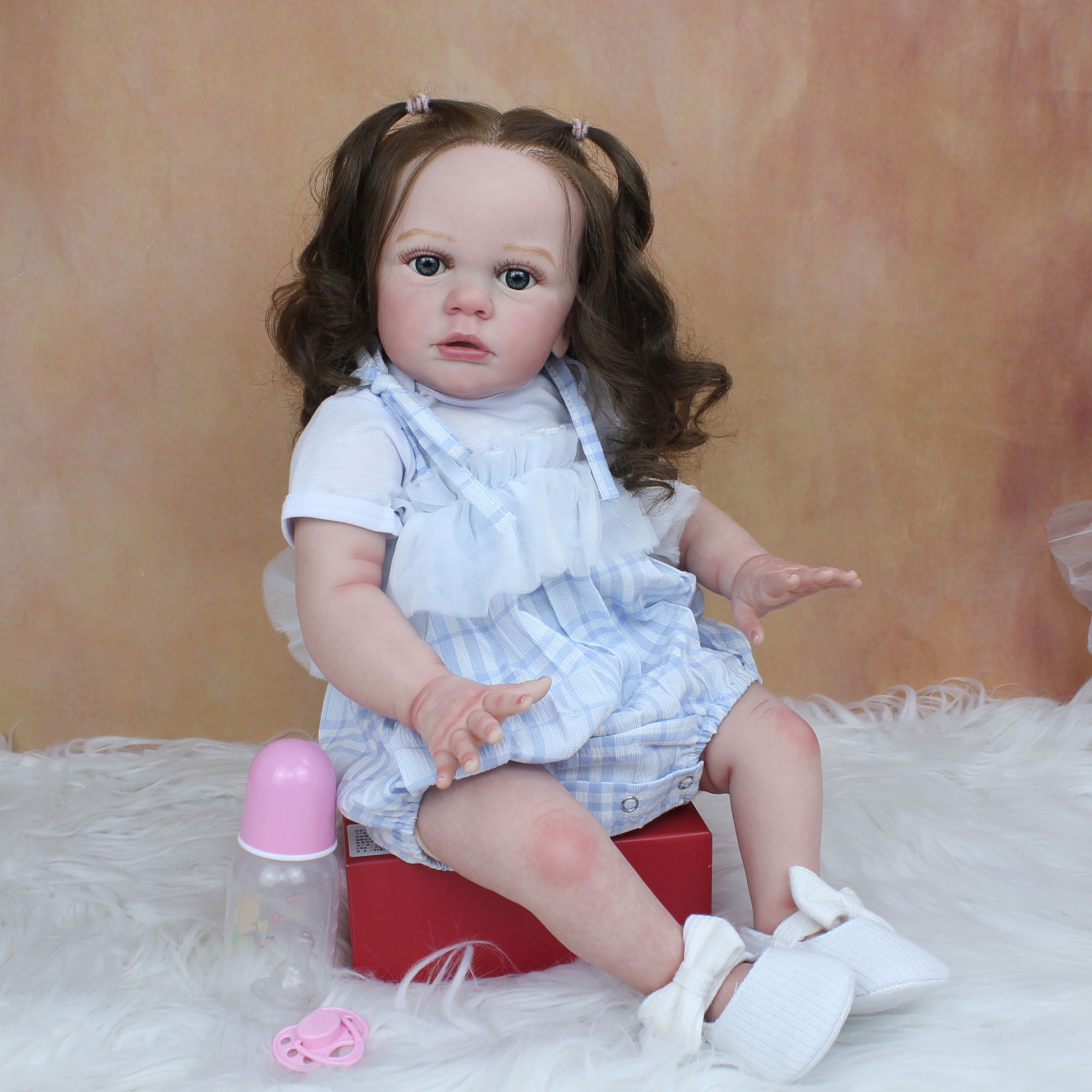 BZDOLL Realistic 60 CM Soft Vinyl Baby Reborn Doll With 3D-painting ...