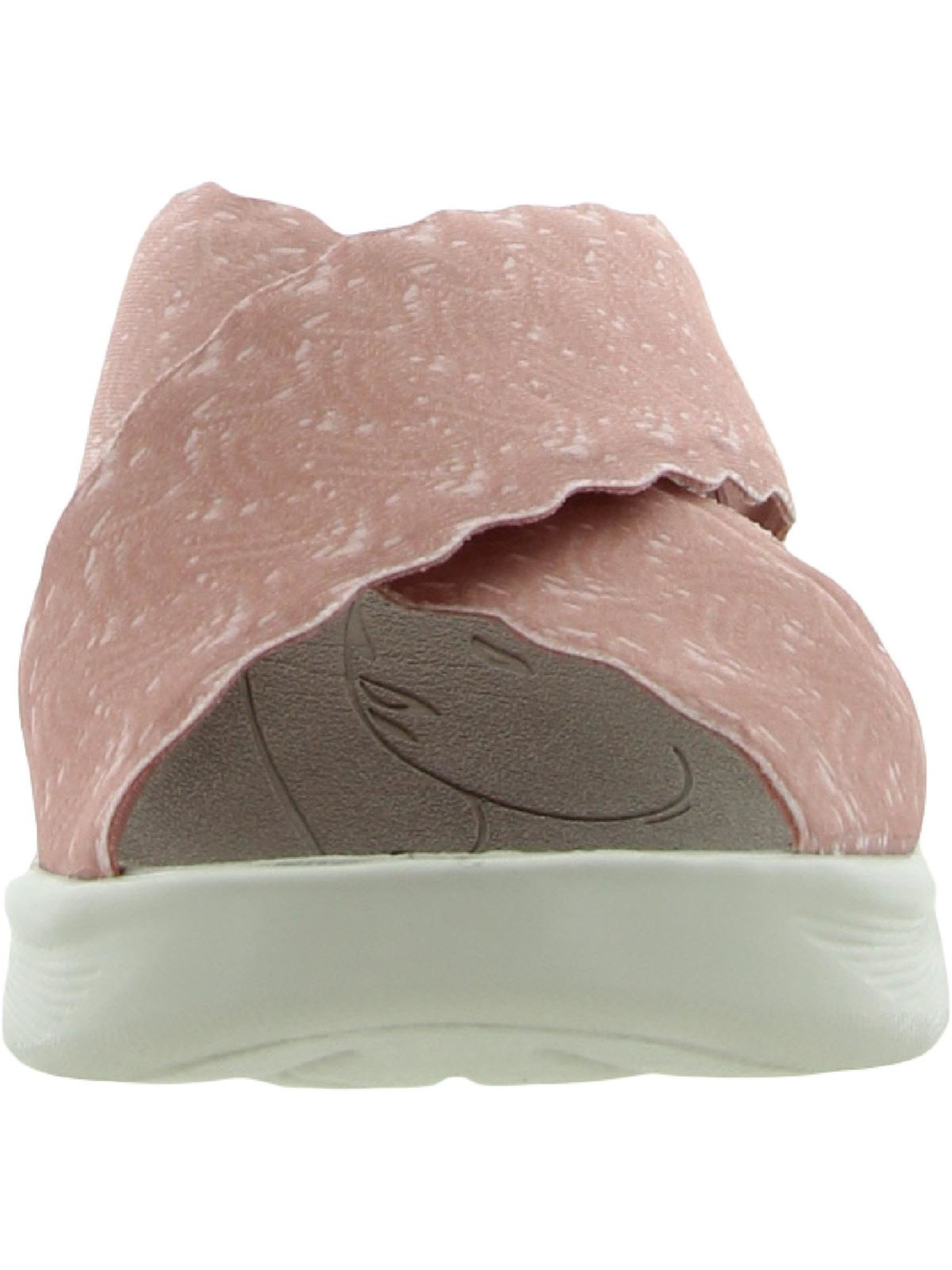 BZEES Womens Pink Crisscrossed Scalloped Straps 1/2" Platform Padded ...