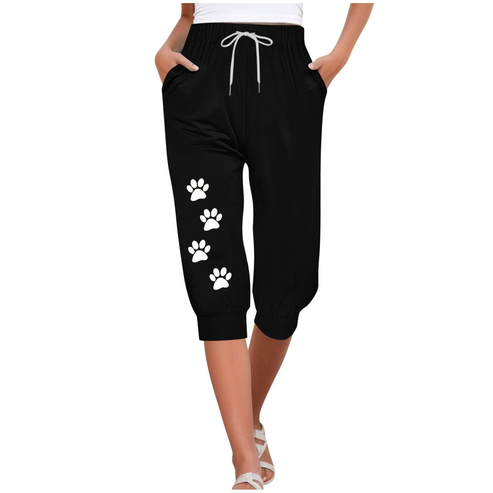 BZGTZT Leggings for Women Tummy Control High Waisted Drawstring Pants ...