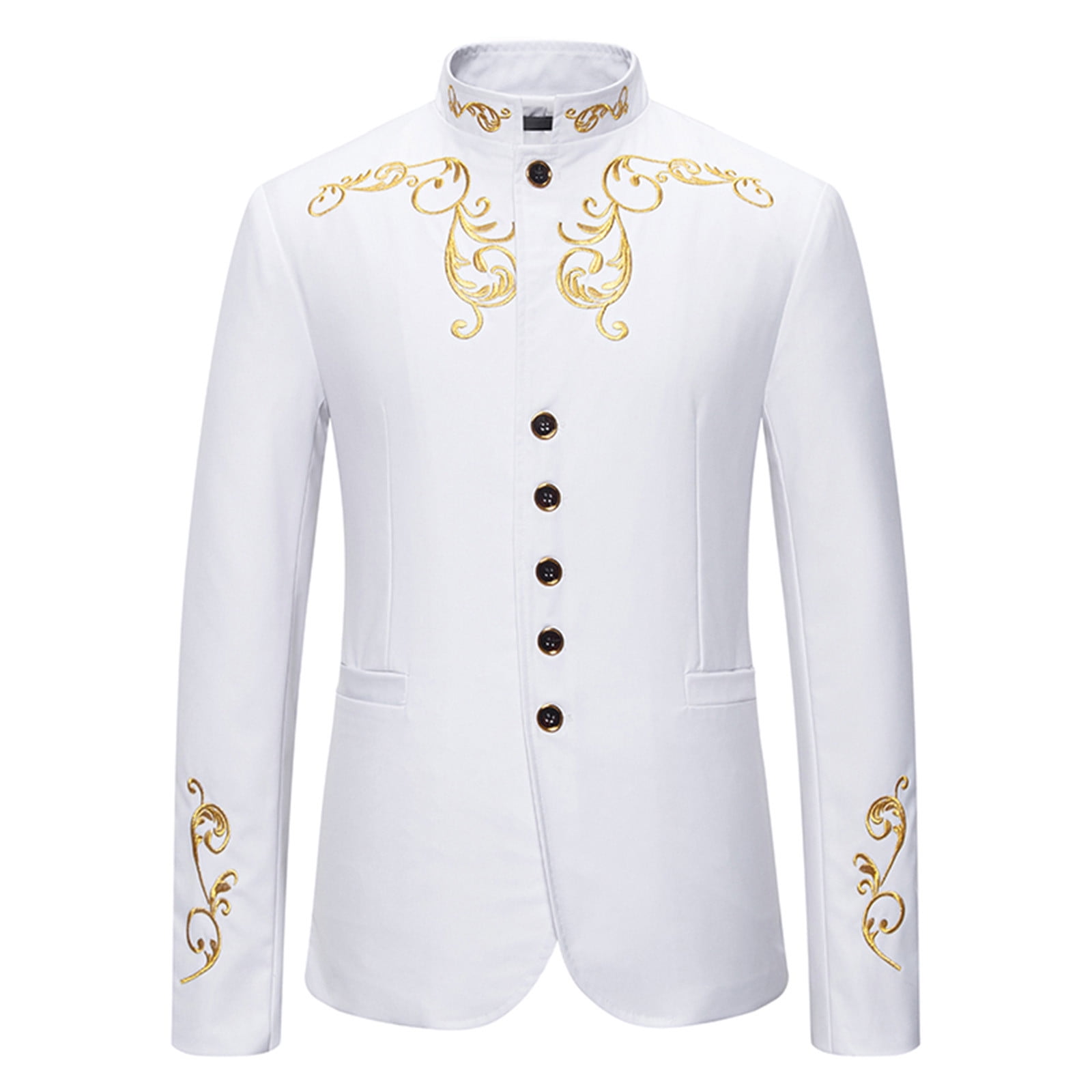 BZGTZT Men's Palace Prince Gold Embroidered Jacket Court Uniform ...