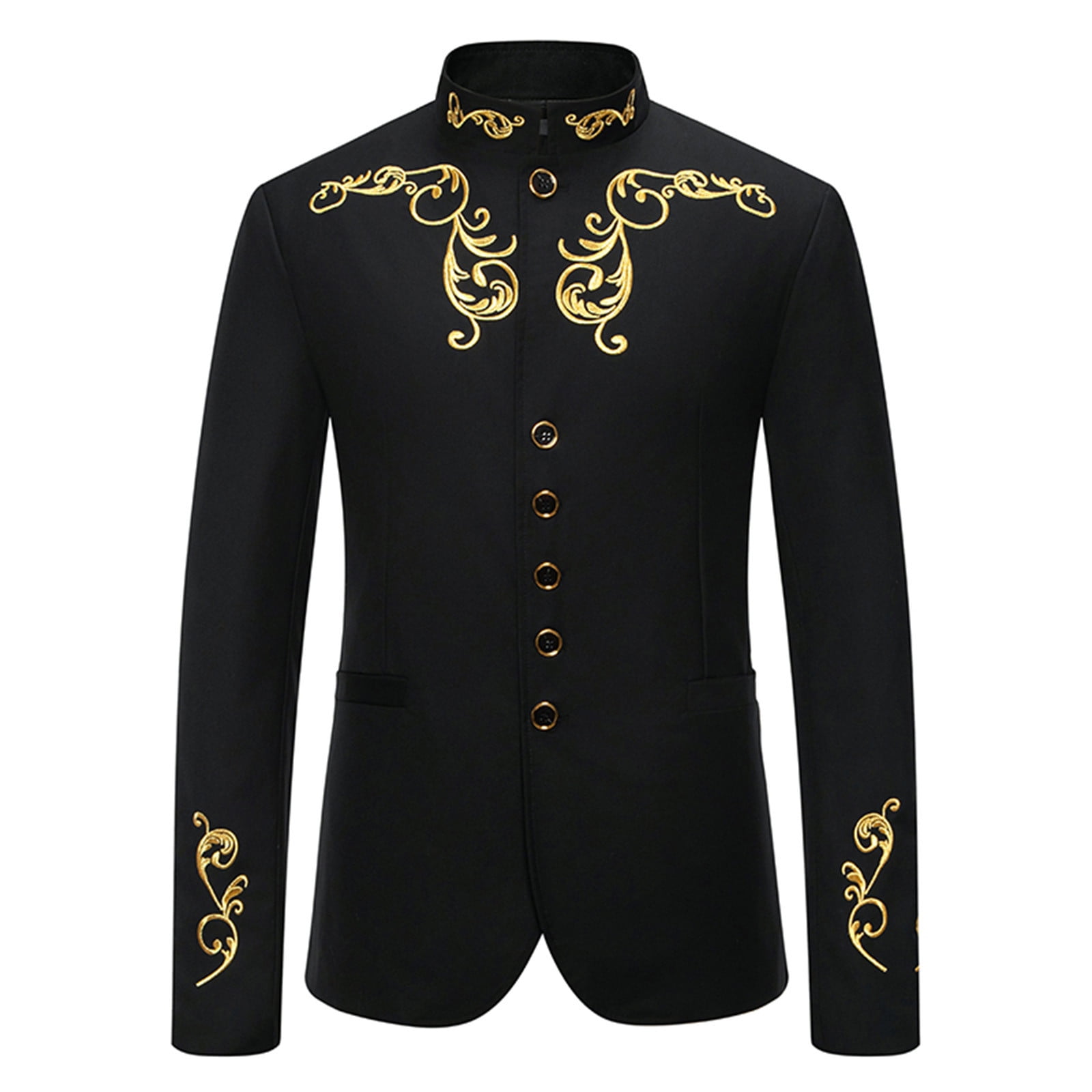 BZGTZT Men's Palace Prince Gold Embroidered Jacket Court Uniform ...