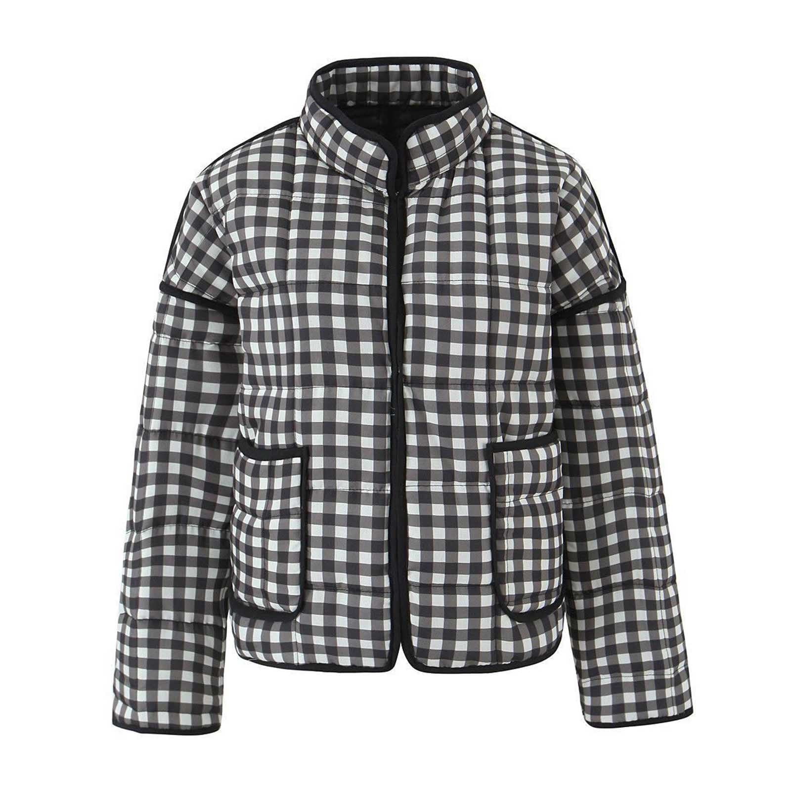BZGTZT Women’s Cotton Quilted Jacket Lightweight Padded Coat Floral ...