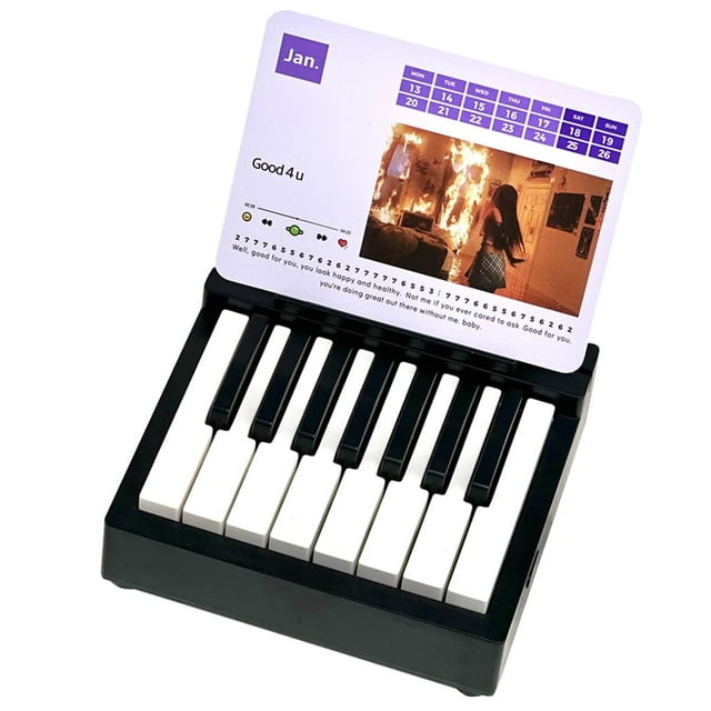BZH Mini Piano, 2025 Mini Piano Calendar Desktop Peripheral Ornaments ...