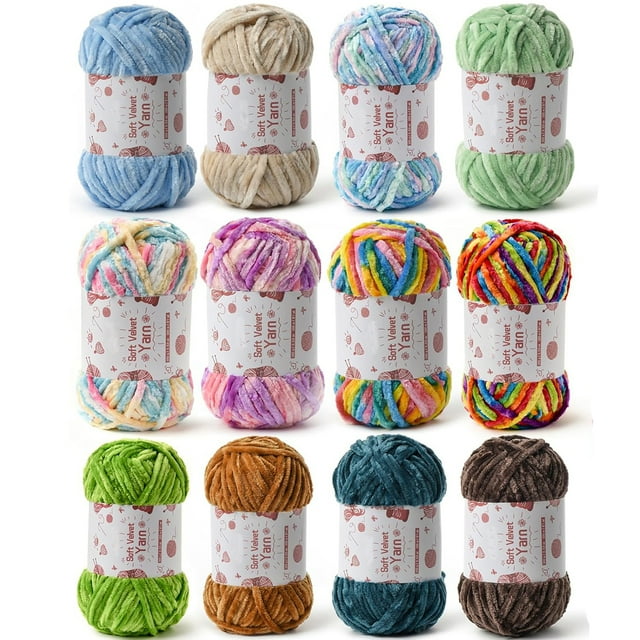 BZIPZ Knitting & Crochet Savings Crochet Yarn Multicolor Skeins for ...