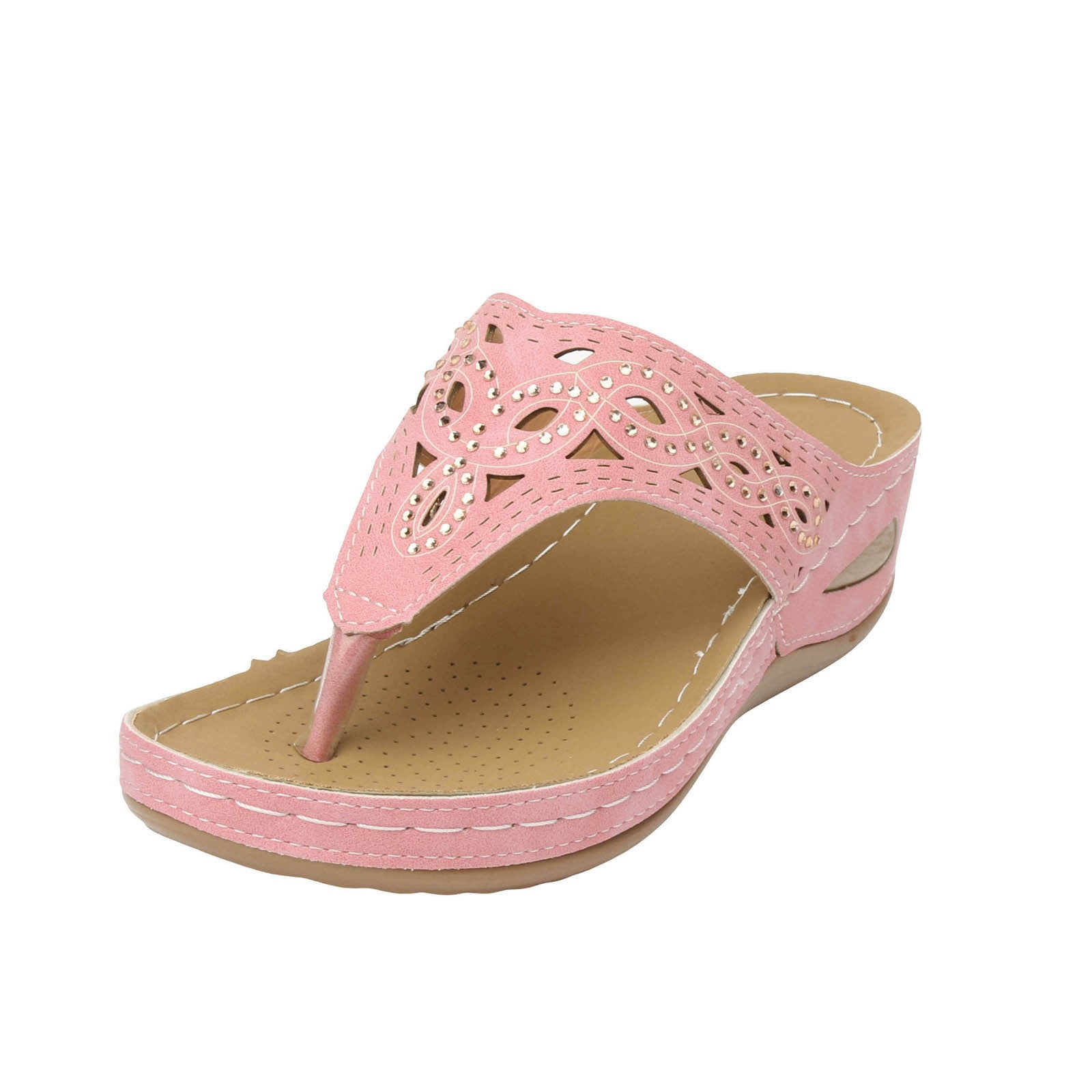 BZOTY Women's Wedge Sandals Summer opened Toe Sandals for Women ...