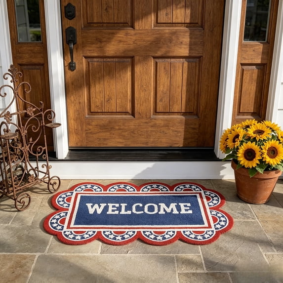 BZPIZ 4th of July Door Mat Bath Mat Patriotic Welcome Mat Outdoor ...