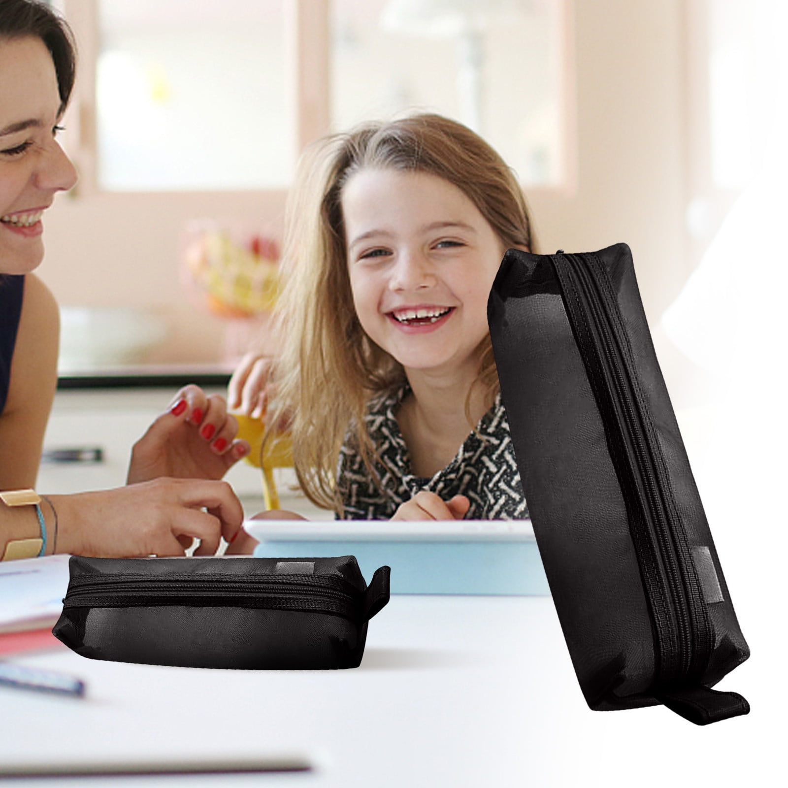 BZPIZ Back to S-chool Large Capacity Pencil Case Big Capacity Pen Bag ...