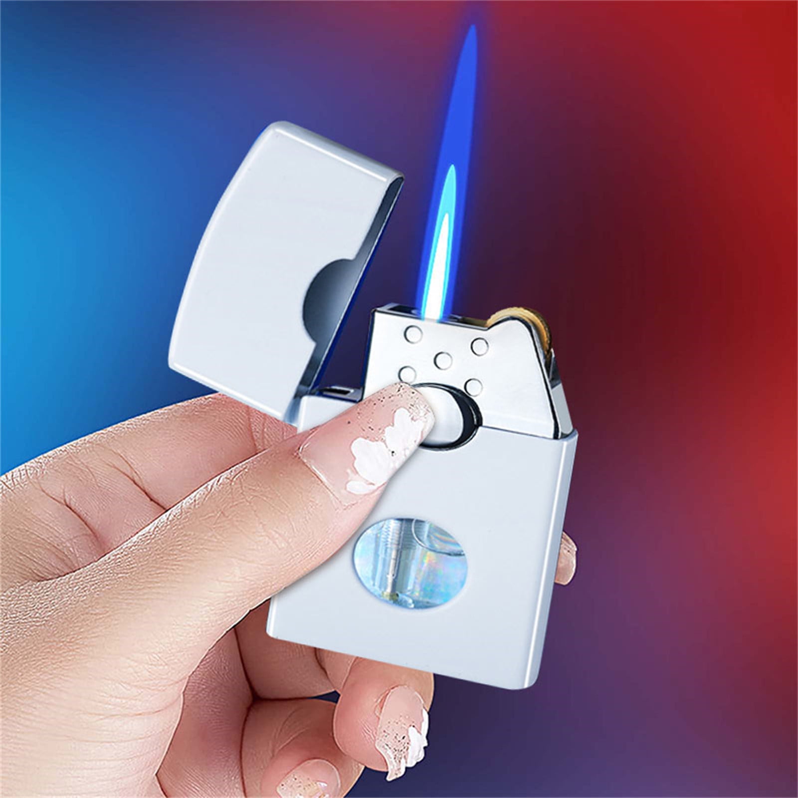 BZPIZ Butane Torch Lighter Refills,Windproof Straight Torch Blue Flame ...
