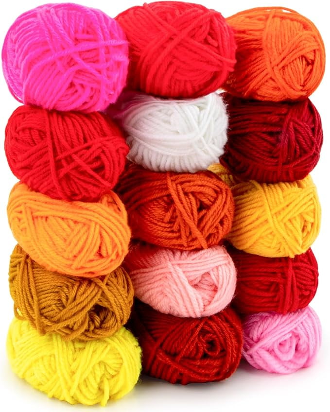 BZPIZ Clearance Giant Chunky Yarn for Crocheting Bulky Thick Fluffy ...