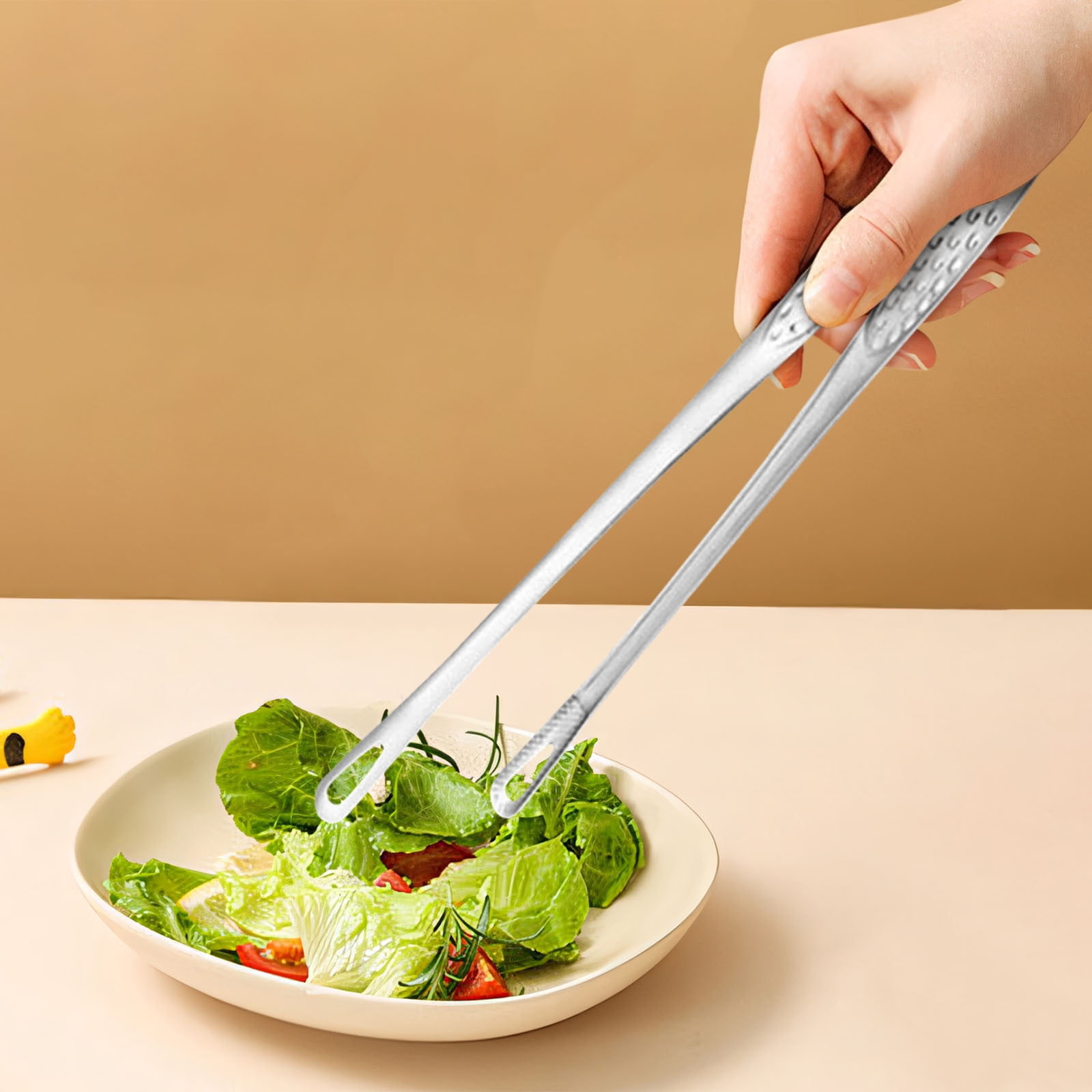 BZPIZ Cook Supplies Salad Tongs Metal Tongs Multi-function Precision ...