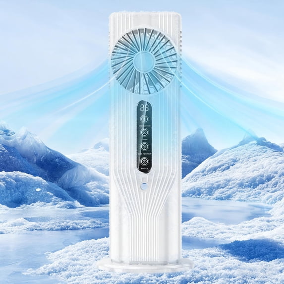 BZPIZ Fan, Powerful Airflow Tower Fan Uses Bladeless Structure Quiet ...
