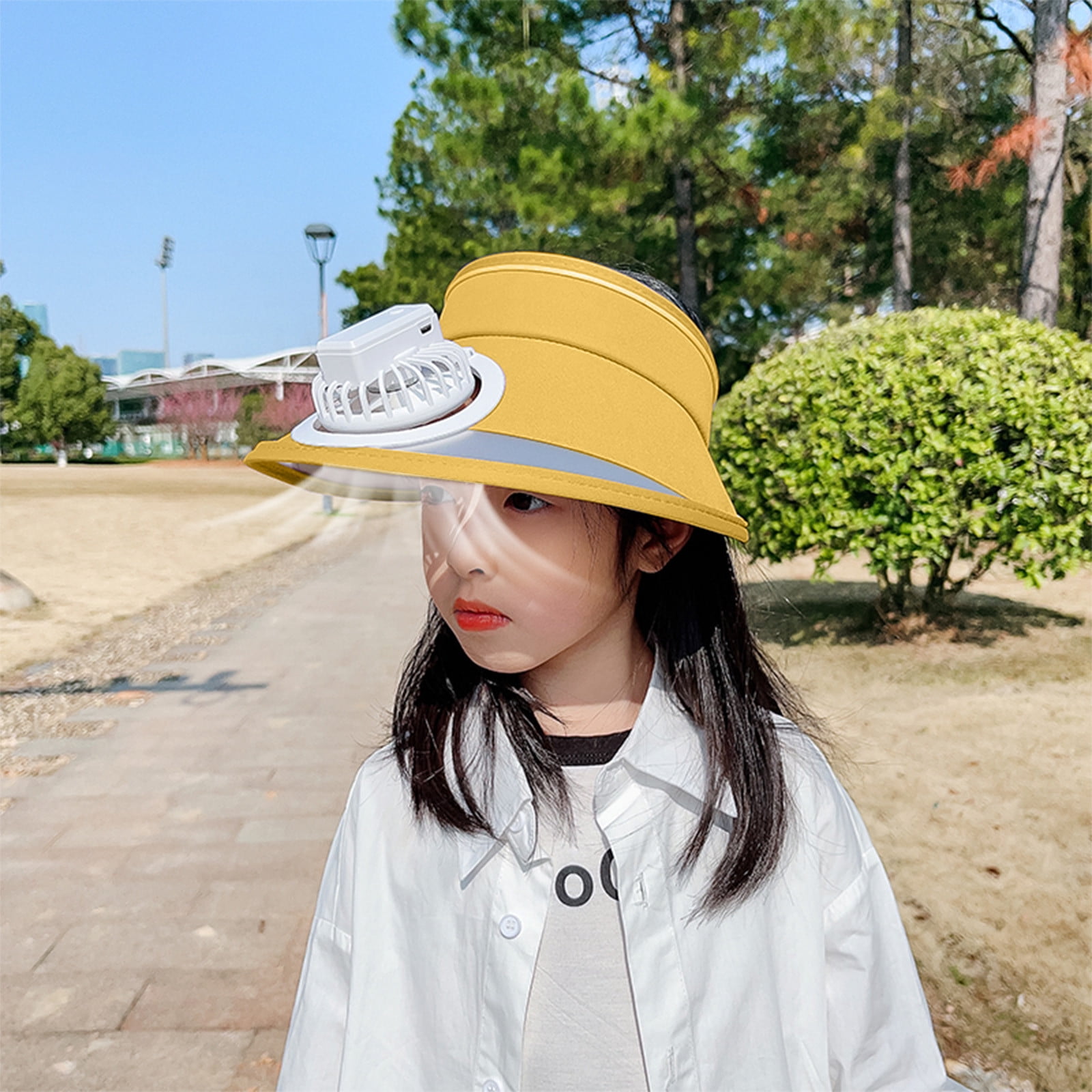 BZPIZ Fishing Hats Solar Fan Hat for Men Women 2025 New Ultralight ...