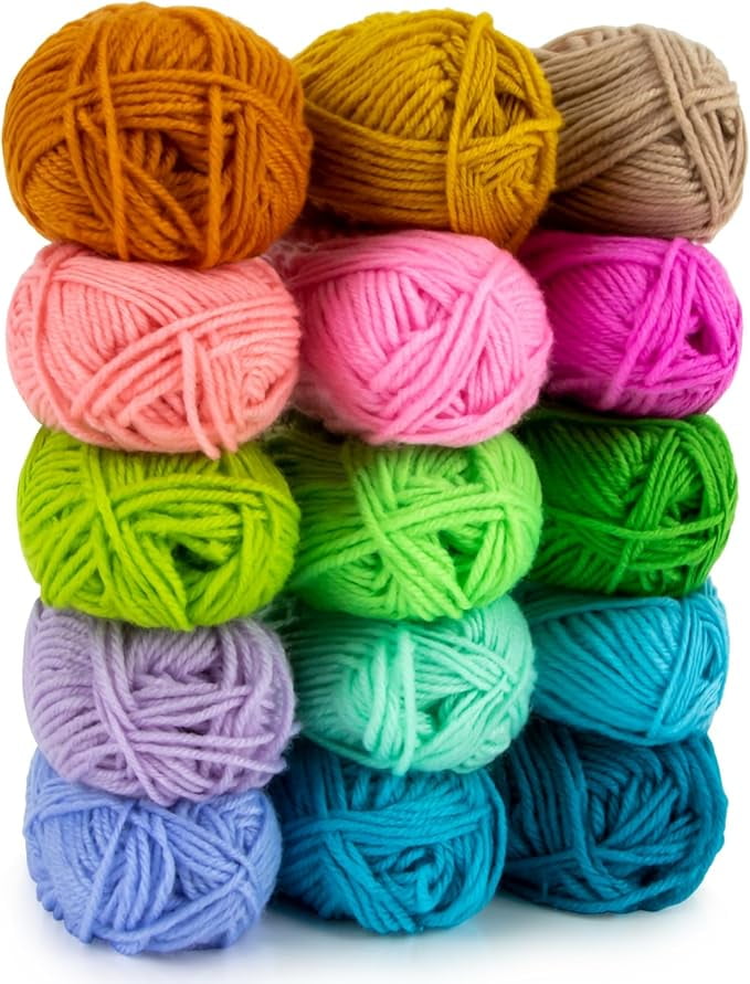 BZPIZ Flash Deals Crochet Yarn kit Soft Knitting Yarn for Crafts Skeins ...