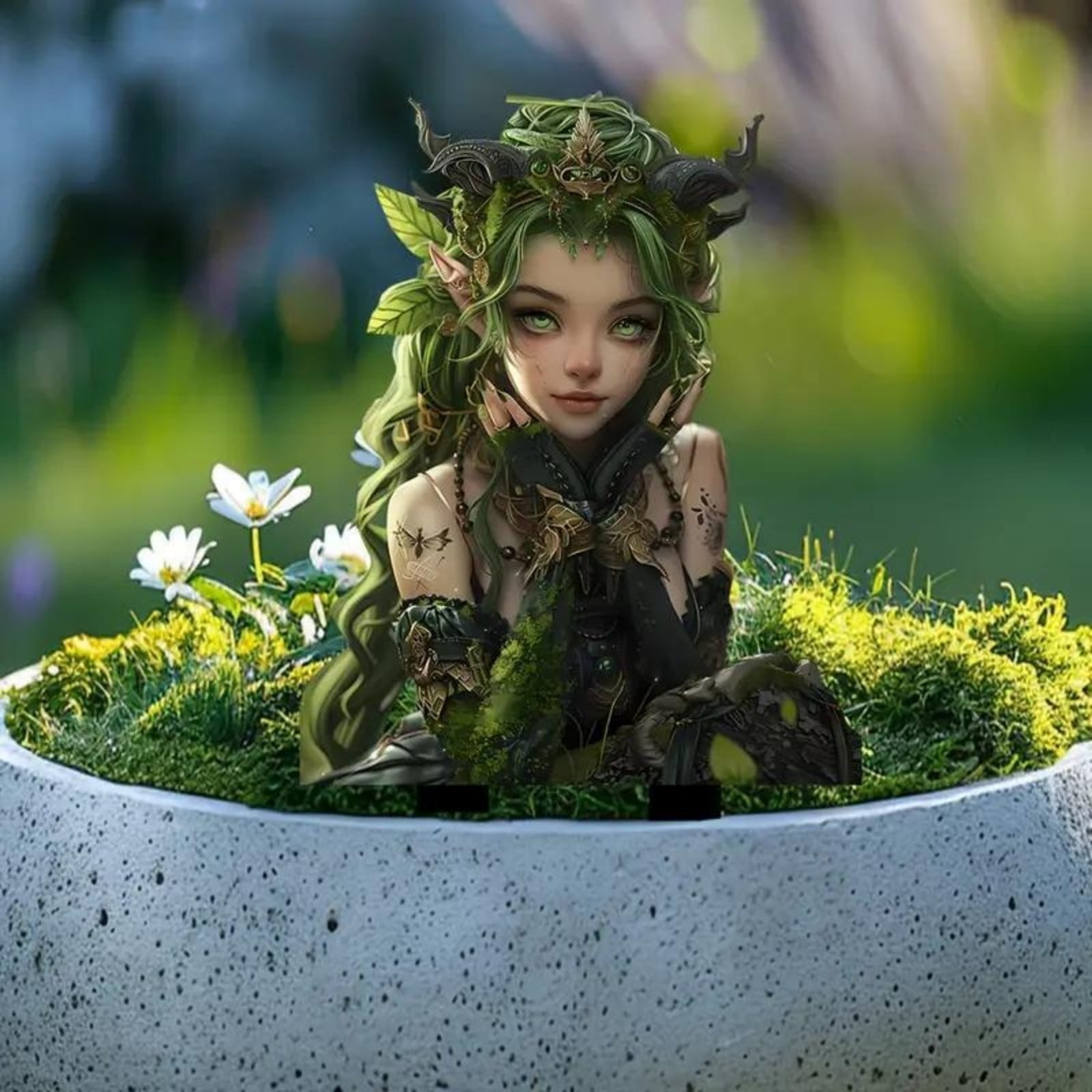 BZPIZ Garden Decorations Under $10 Fairy Garden Decor Angel Wing Deco ...
