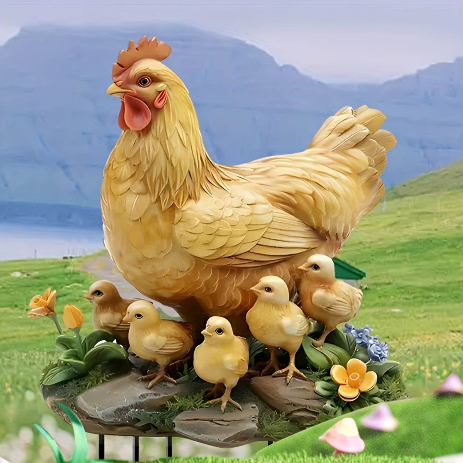 BZPIZ Garden Decorations Animal Decorative Garden Stakes Realistic ...