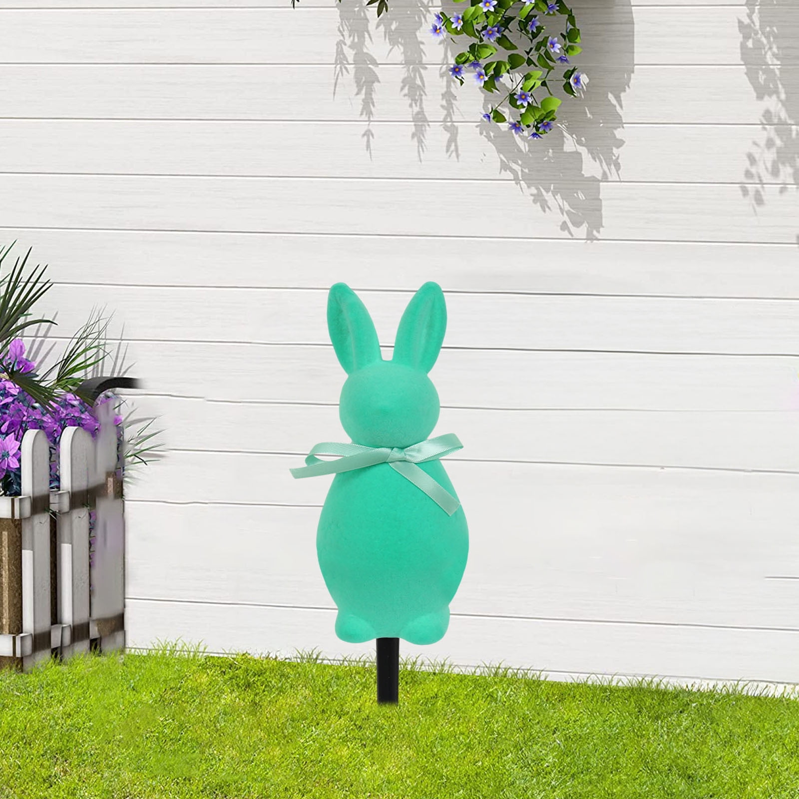 BZPIZ Garden Decorations Clearance Easter Yard Sign Decorations Outdoor Yard Decorations White ...