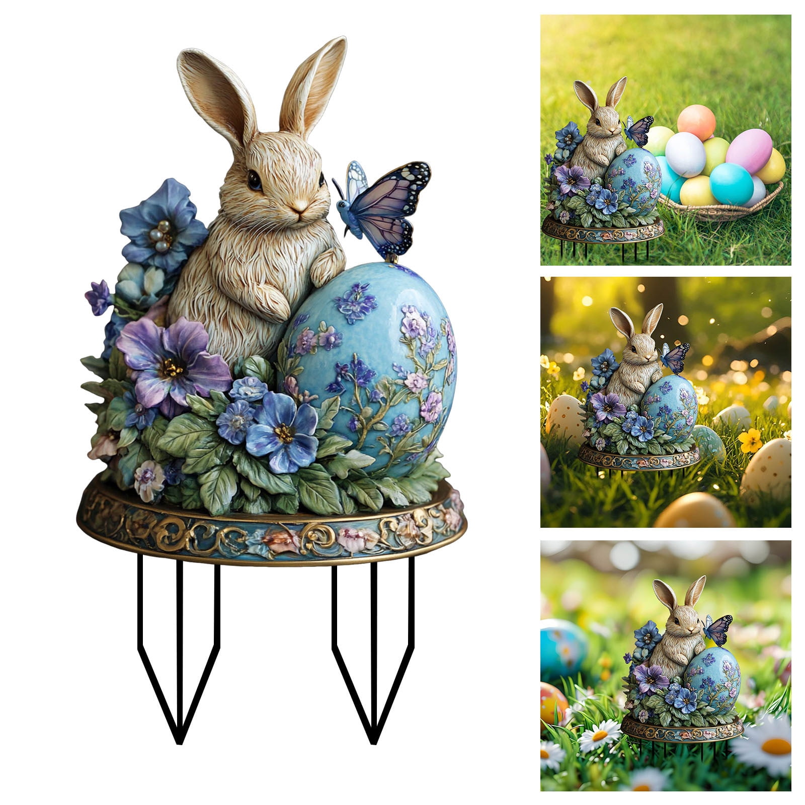 BZPIZ Garden Decorations Savings Easter Bunny Yard Decorations Outdoor ...