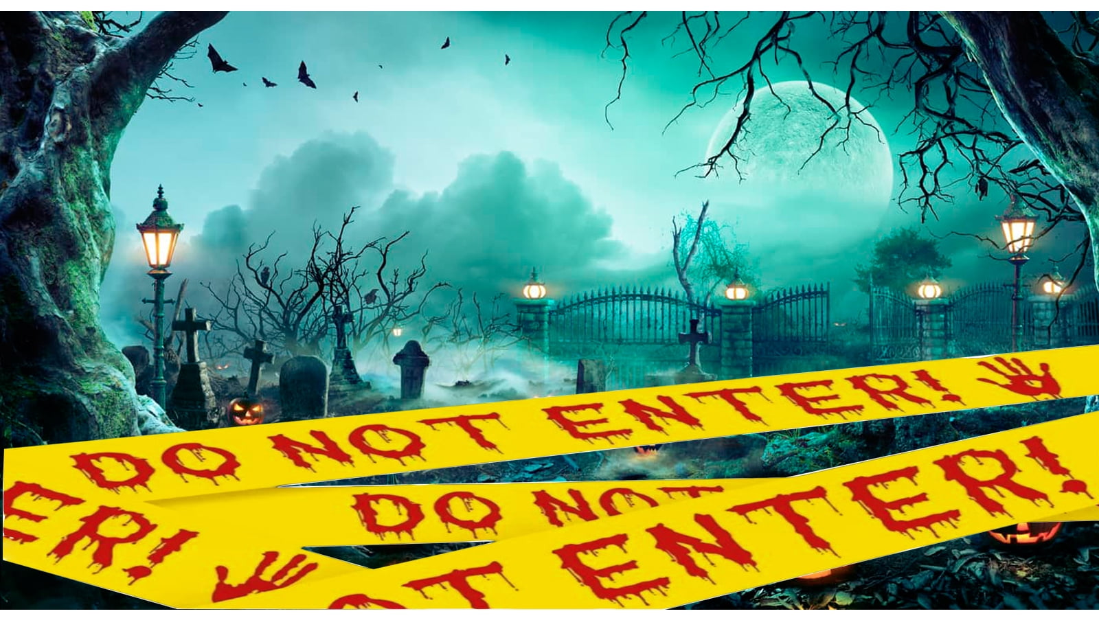 BZPIZ Halloween Decorations Halloween Decorations Indoor Caution Tape ...