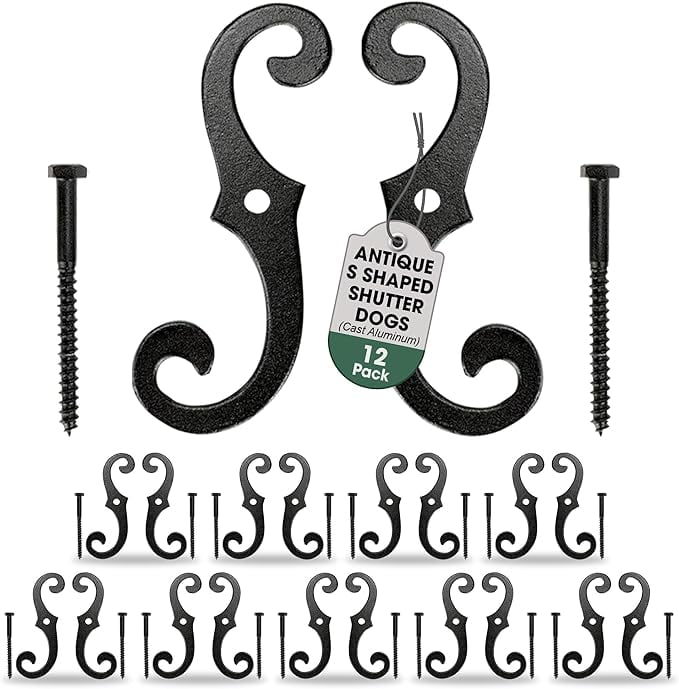 BZPIZ Hardware Supplies Shutter Fasteners Decorative S Style Solid ...