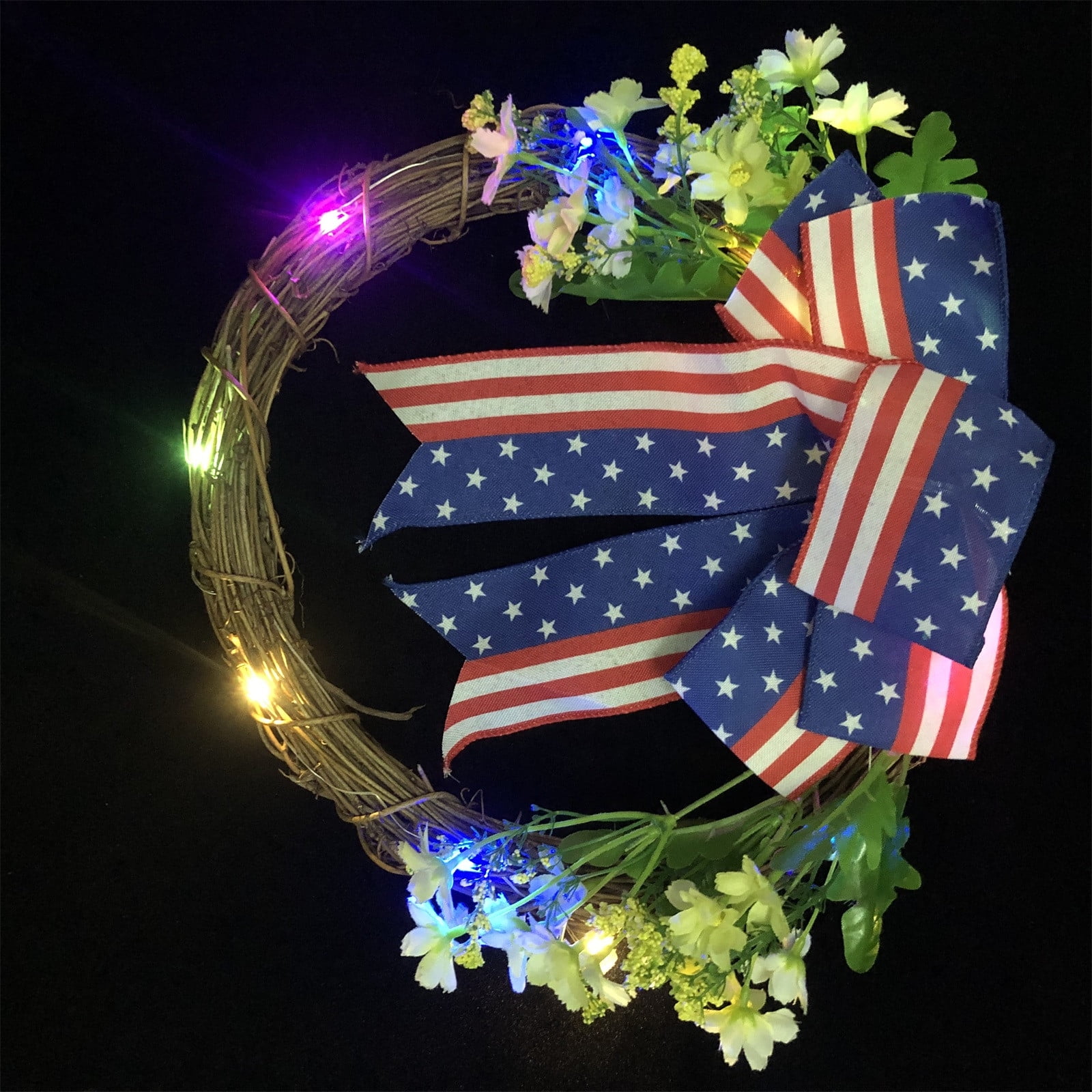 BZPIZ Home Décor Accents Deals Front Door Wreath 4th of July Wreath ...