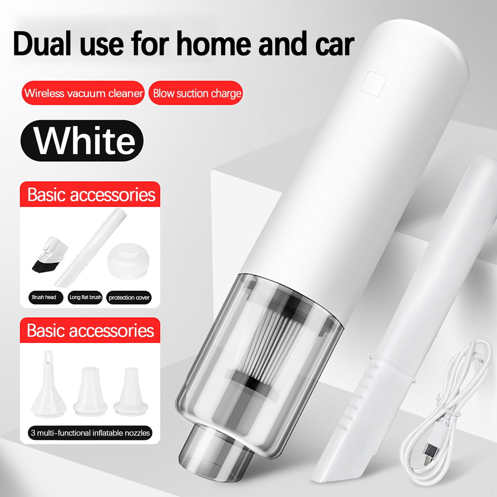 BZPIZ Home Savings Cordless Vacuum 60 Mins Runtime Self-Standing Vacuum Cleaners for Home, Stick ...