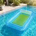 BZPIZ Inflatable Pool, Large Water Floating Sofa with Headrest ...
