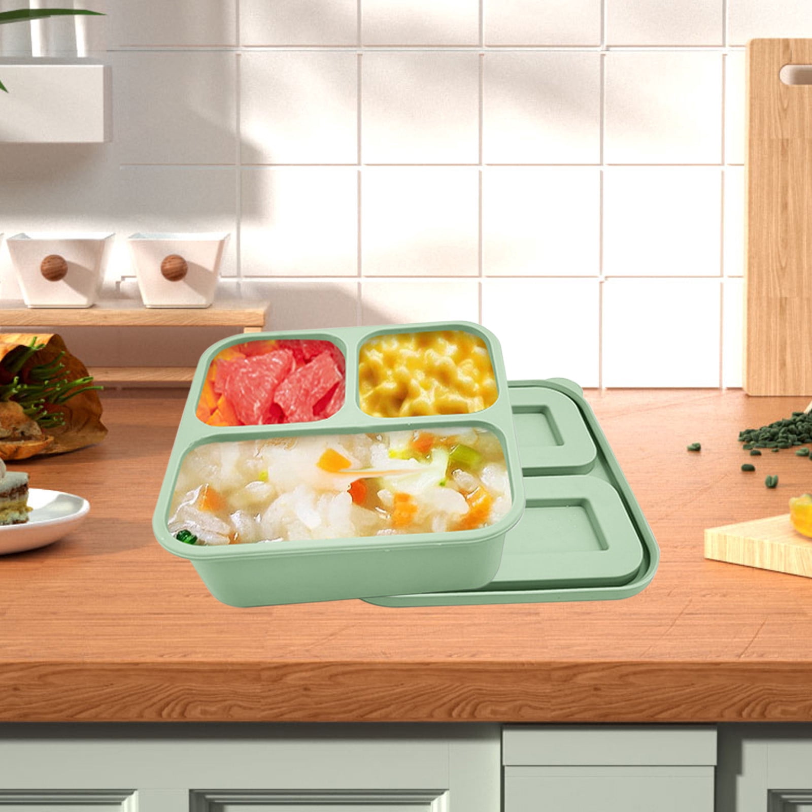 BZPIZ Kitchen Savings Bento Lunch Boxes Bento Box PFAS & BPA-Free ...