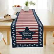 DII Americana Stars Print Tablecloth, 52"x52", 100% Cotton - Walmart.com
