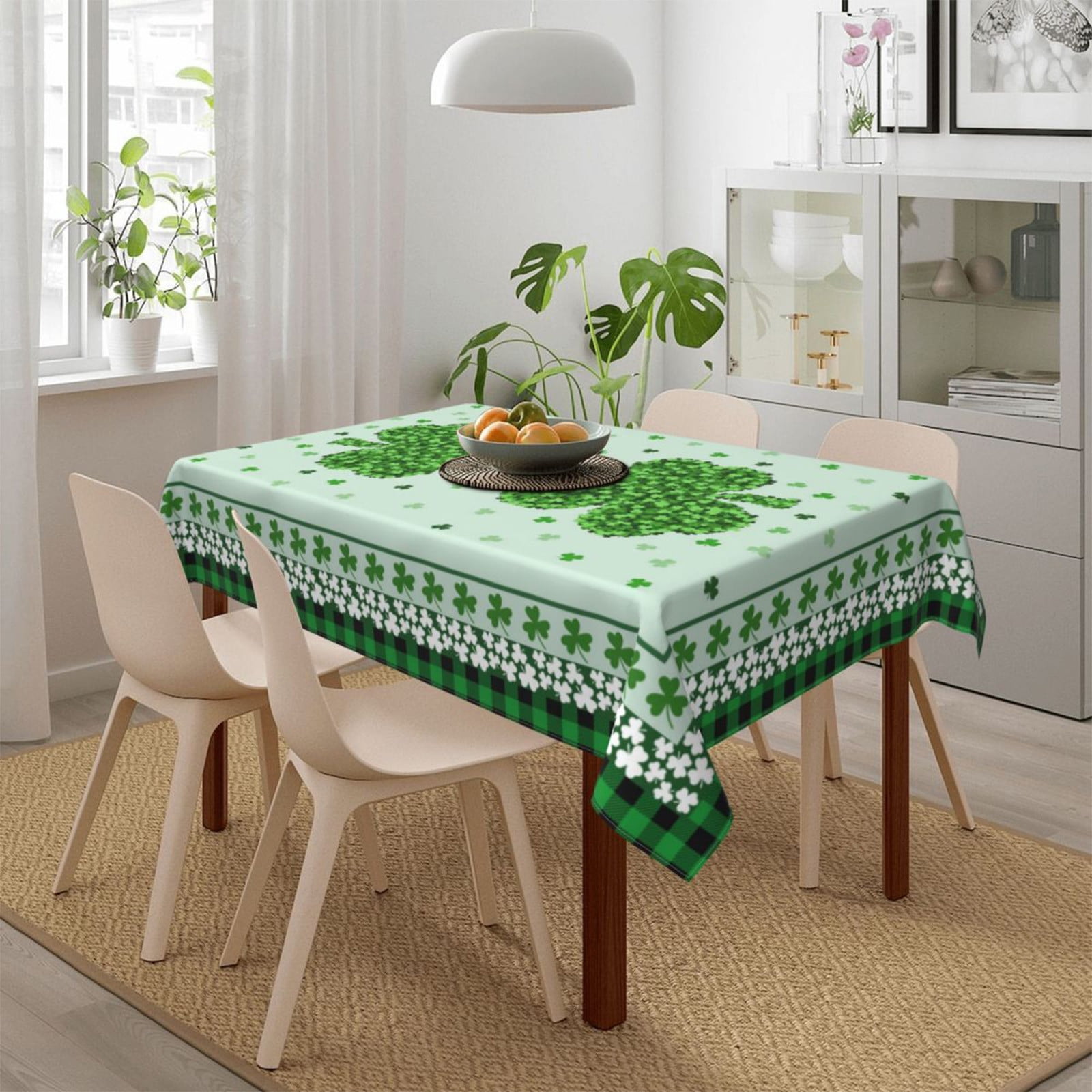 BZPIZ Kitchen & Table Linens Savings Green Table Linens Stain and ...
