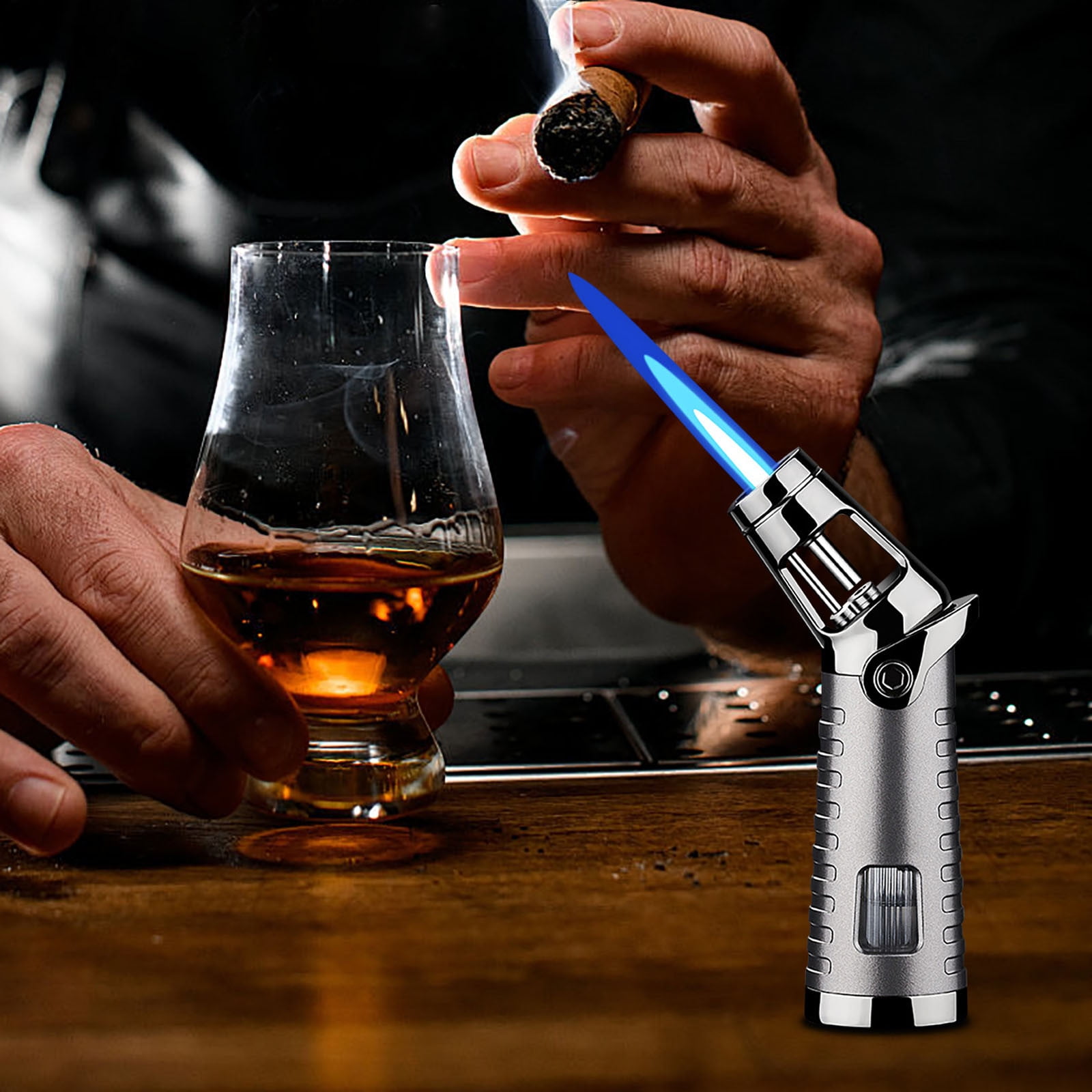 BZPIZ Kitchen Torch Lighter Refillable,Windproof Butane Refillable ...