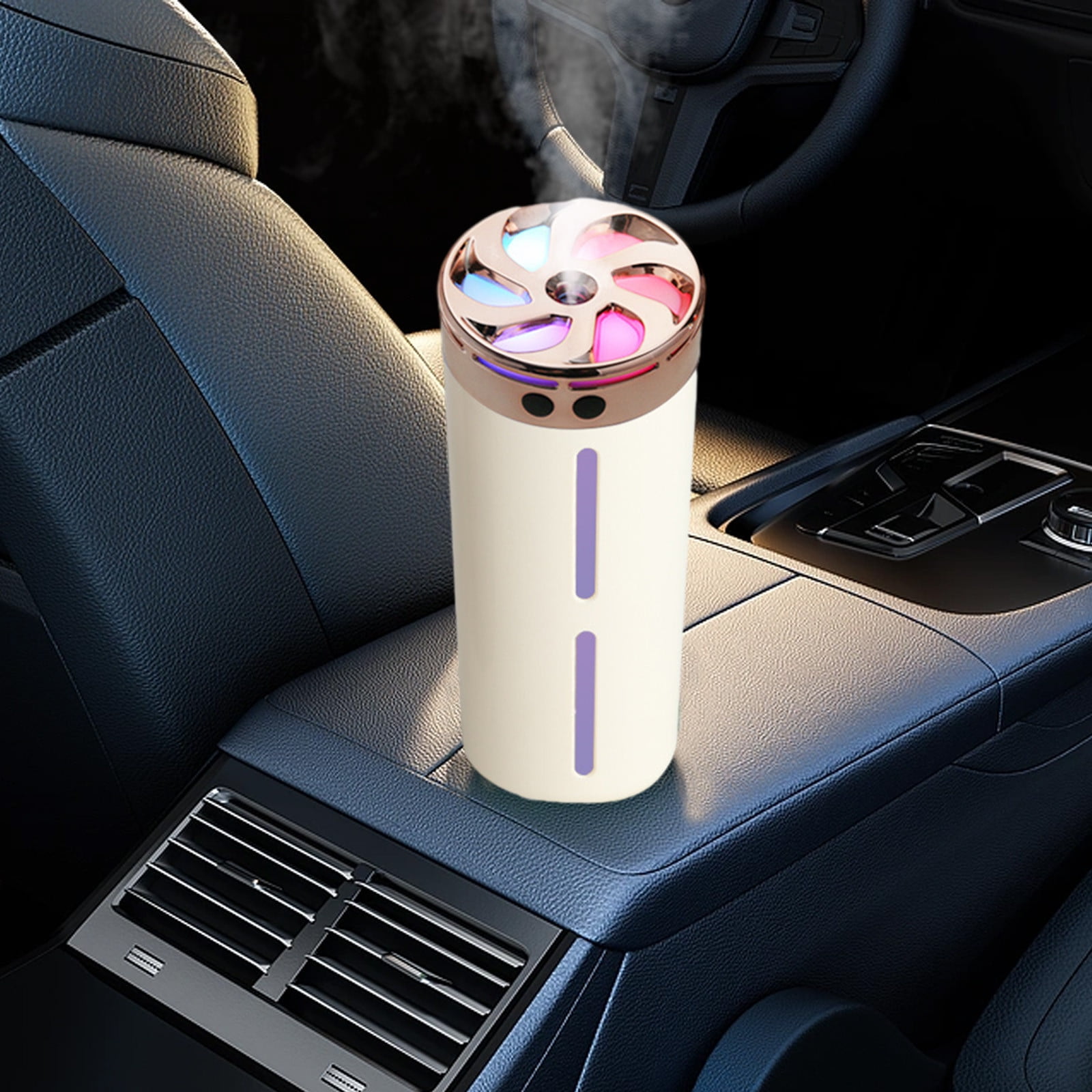 BZPIZ Portable Humidifier for Car,3-In-1 Quiet Air Humidifier,Oil ...