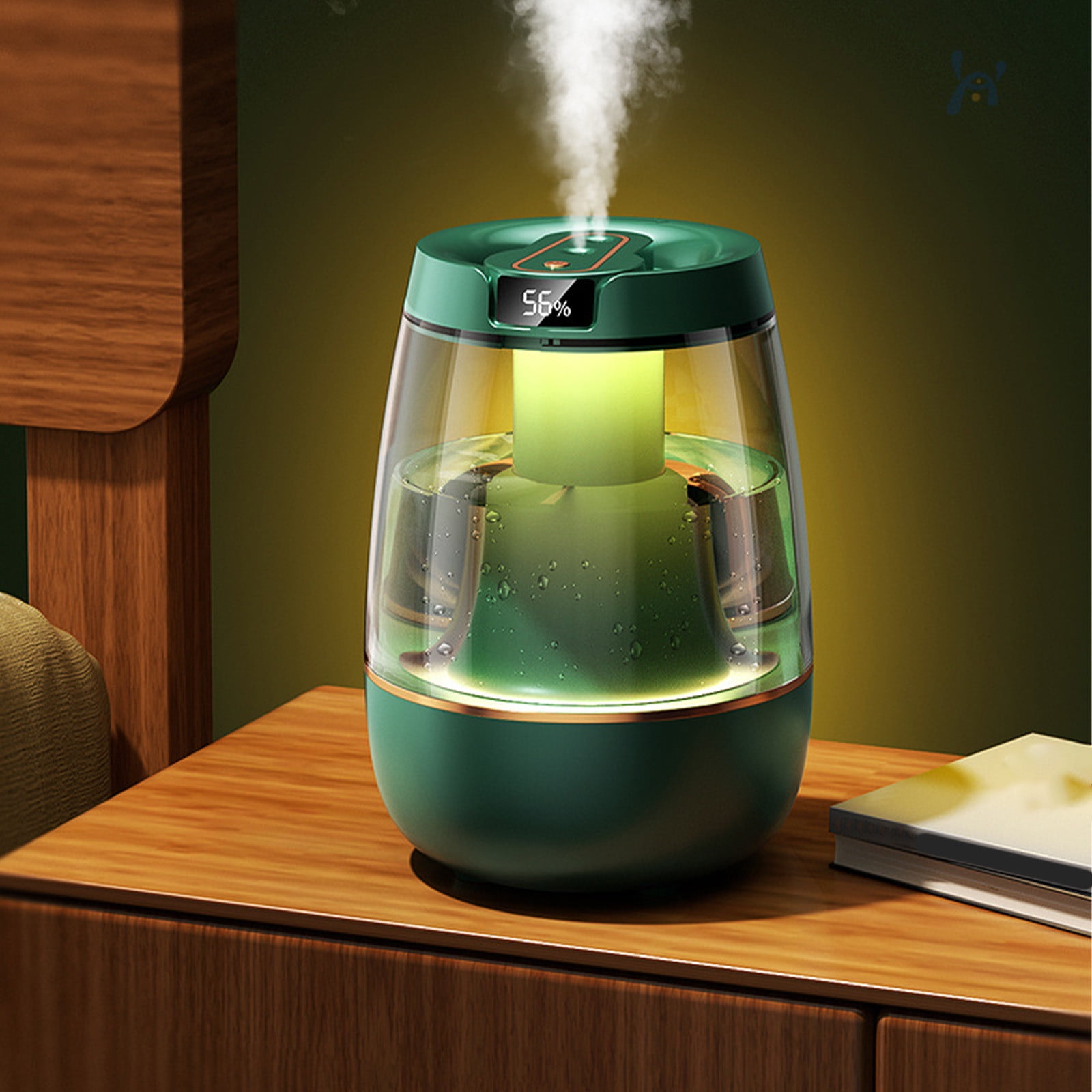 BZPIZ Portable Mini Humidifier,top Fill Cool Mist Humidifiers with ...