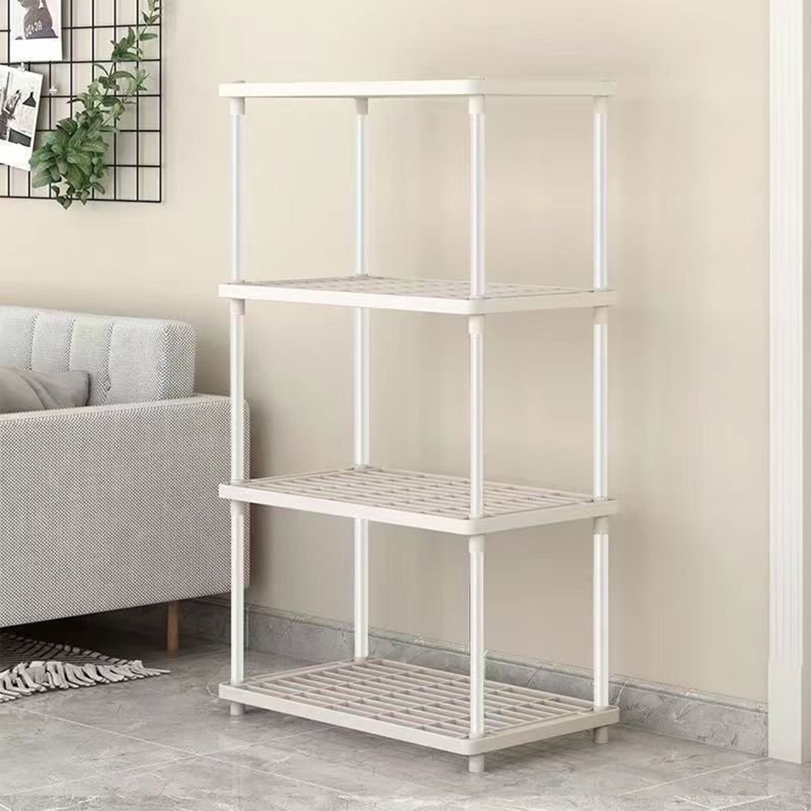 BZPIZ Racks, Shelves & Drawers Tall Narrow Shelving Unit with Wheels ...