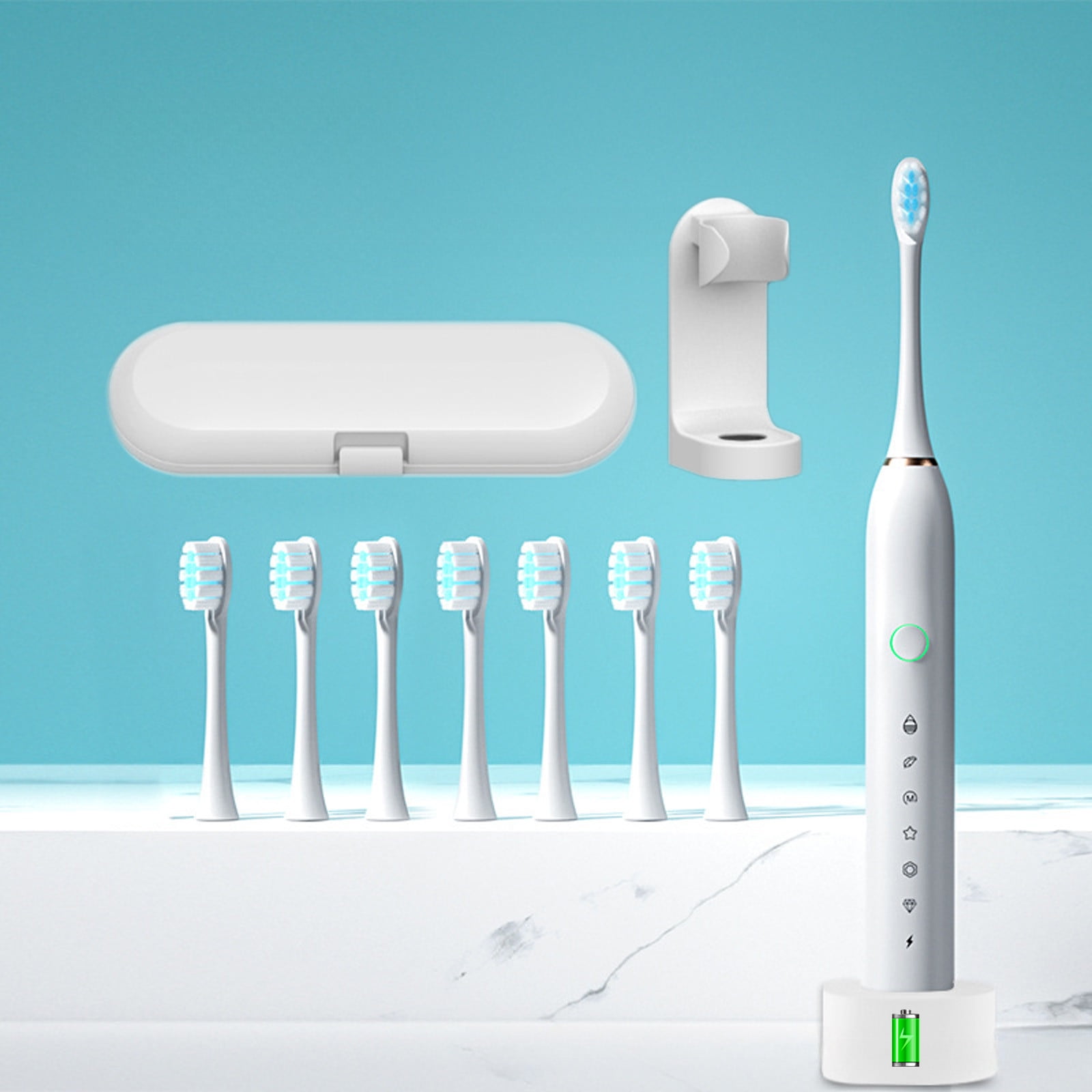 BZPIZ Rechargeable Electric Powered Toothbrush,Ultra Whitening Electric ...