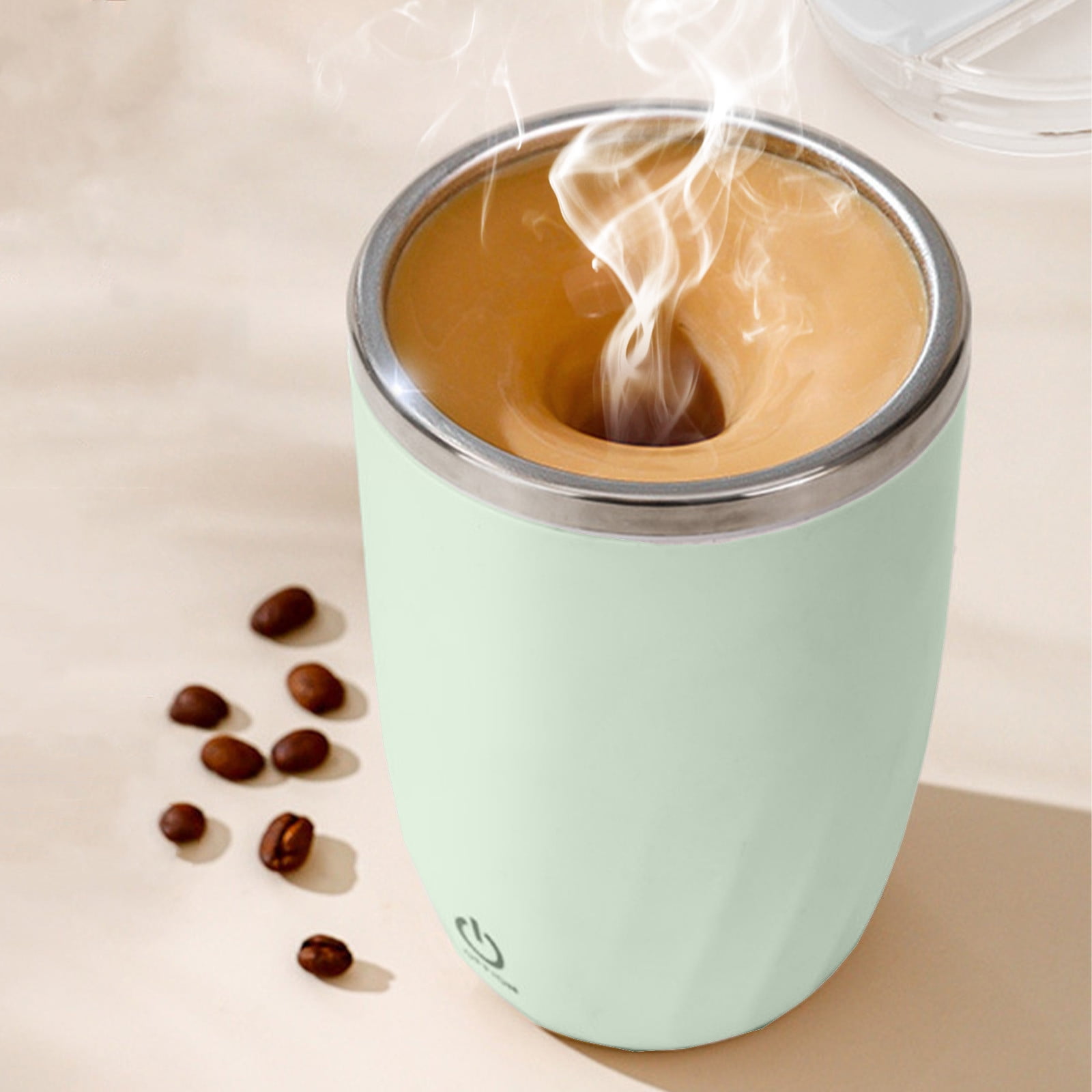 BZPIZ Self Stirring Coffee Mugs with Lids,Automatic Magnetic Stirring ...