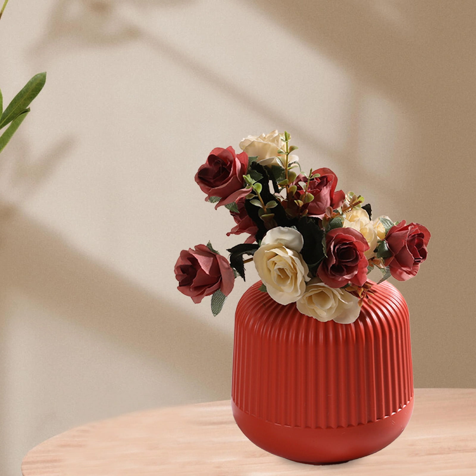 BZPIZ Single Flower Vase Plastic Cylinder Vases Small Cute Flower Vase ...