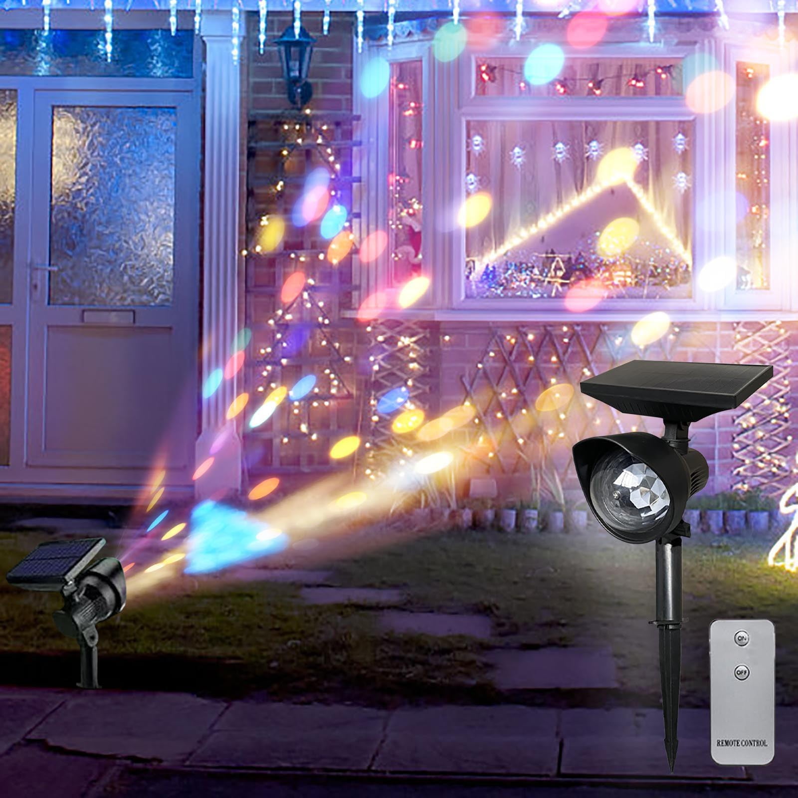 BZPIZ Solar Projector Christmas Lights Outdoor Waterproof,Solar ...