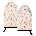 BZSMCE 2 Pack Love Baseball Print Heat Resistant Cotton Oven Mitts for ...