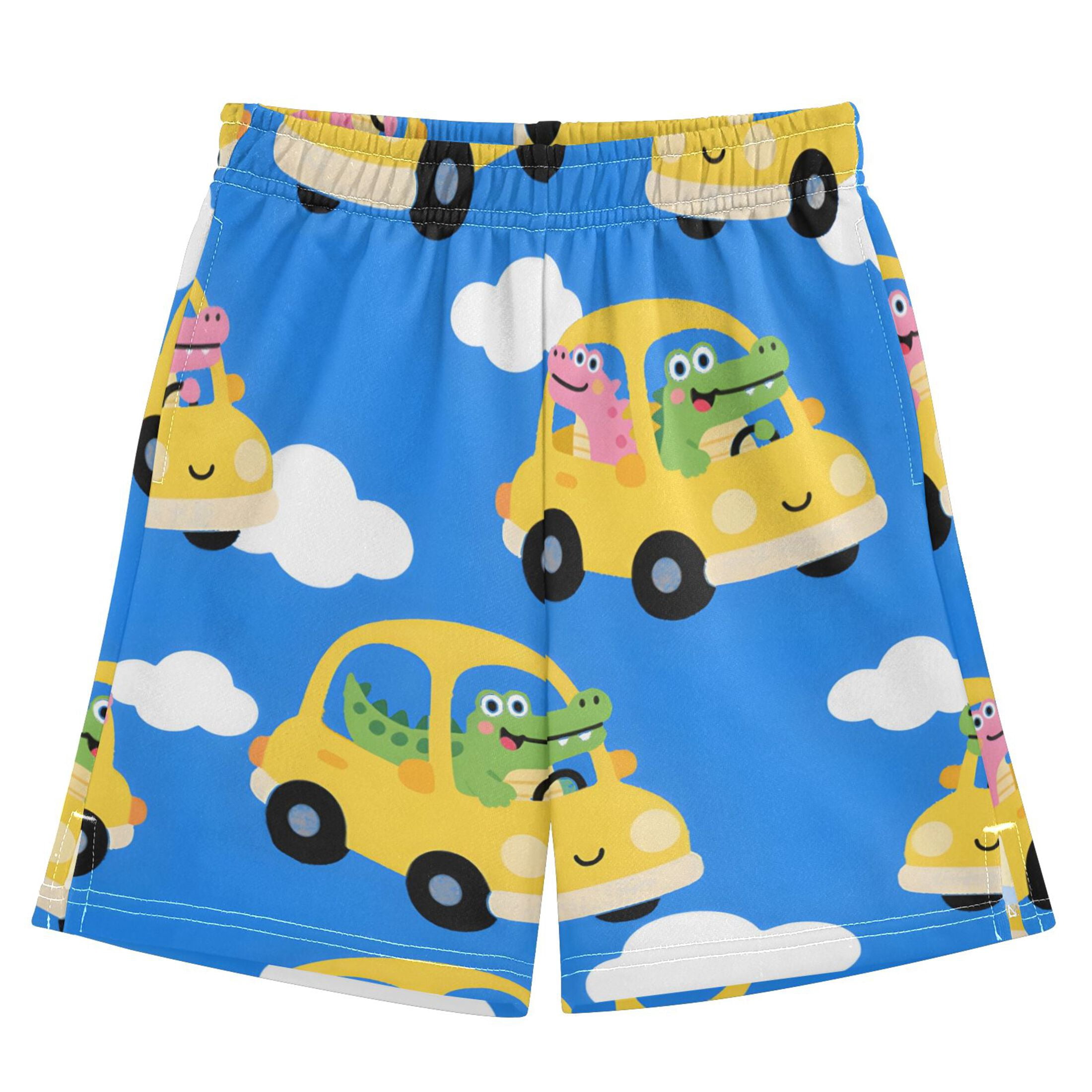 BZSMCE Adjustable Drawstring Casual Shorts With Alligator Driving ...