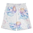 BZSMCE Adjustable Drawstring Casual Shorts With Astronaut Bubble ...