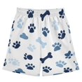 BZSMCE Adjustable Drawstring Casual Shorts With Blue Puppy Bones Puppy ...